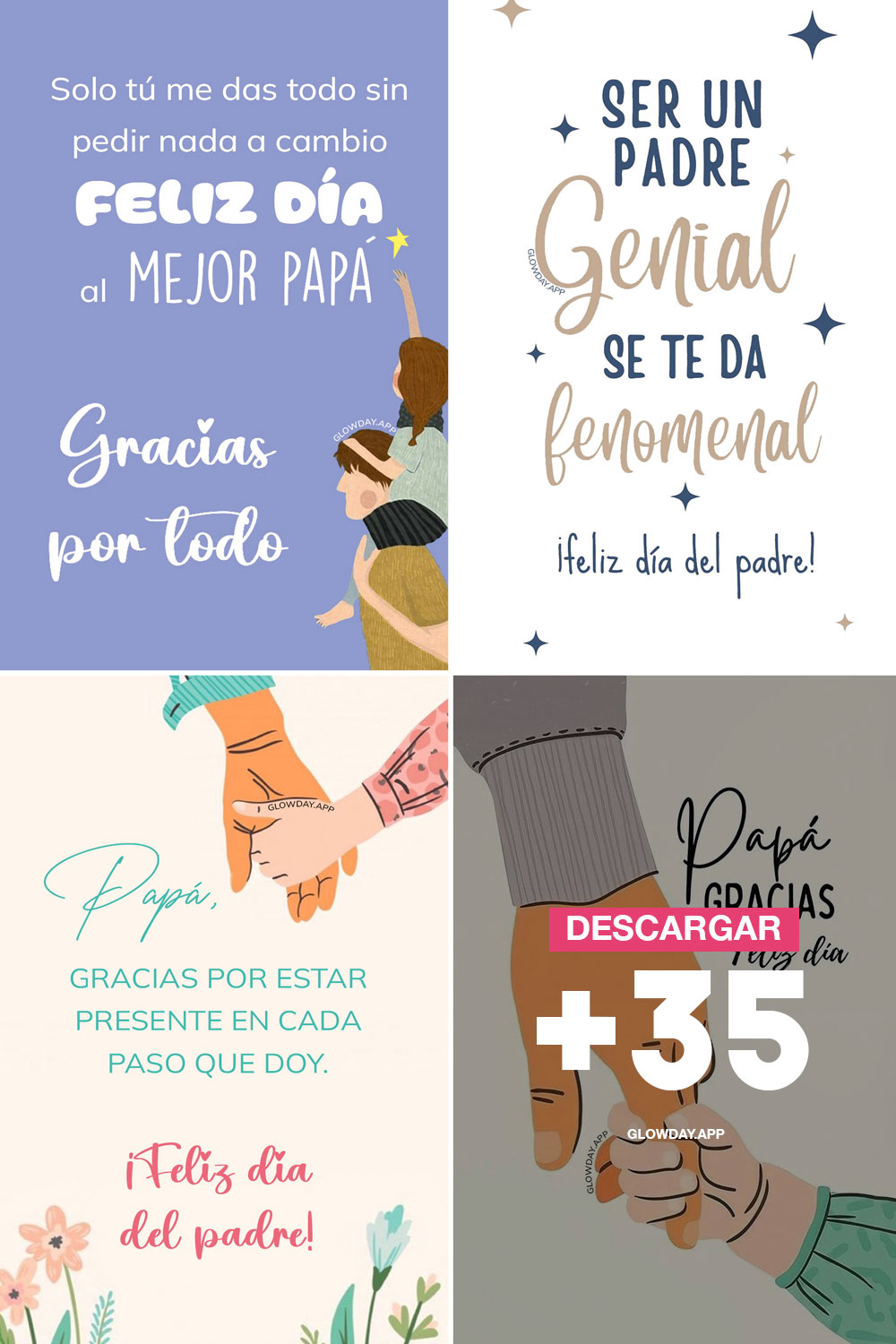 Refranes De Tarjetas Para El Día Del Padre E Hijo