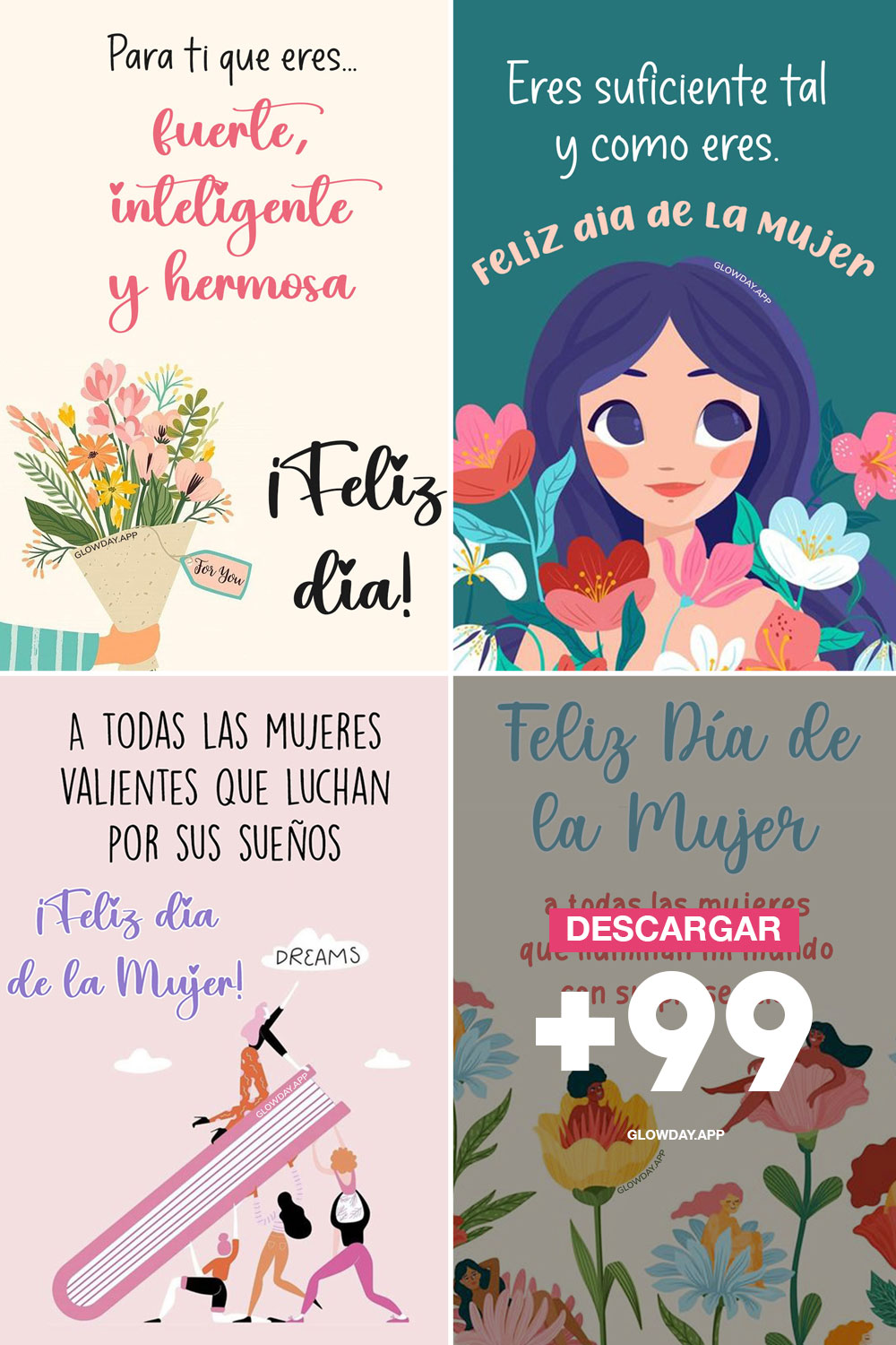 Feliz Día de la Mujer: Imágenes y Frases para enviar el 8 de marzo