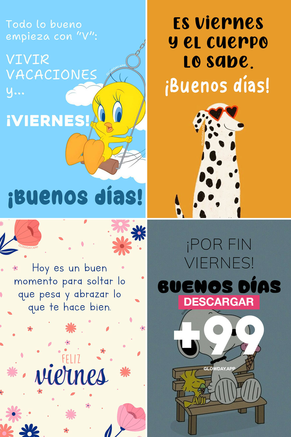 Buenos días ¡Feliz viernes! Frases Positivas e Imágenes Graciosas para dar la bienvenida al Fin ...