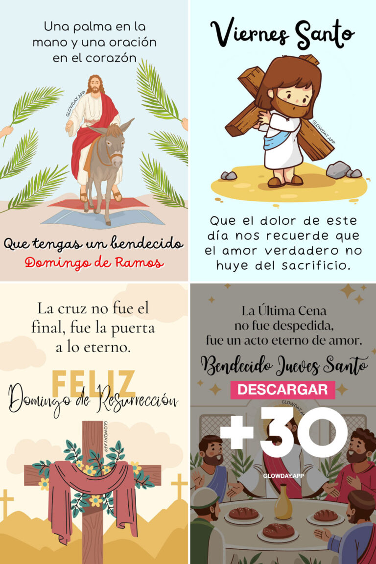 80+ Frases de Semana Santa 2026 con Imagenes para cada día