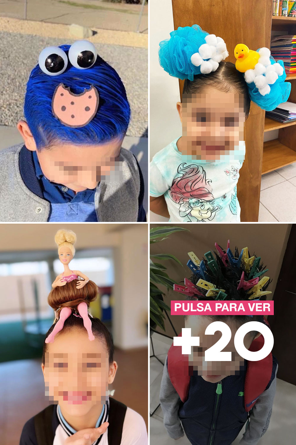 20 Peinados Locos Fáciles para el Día del Niño 2025: Paso a Paso