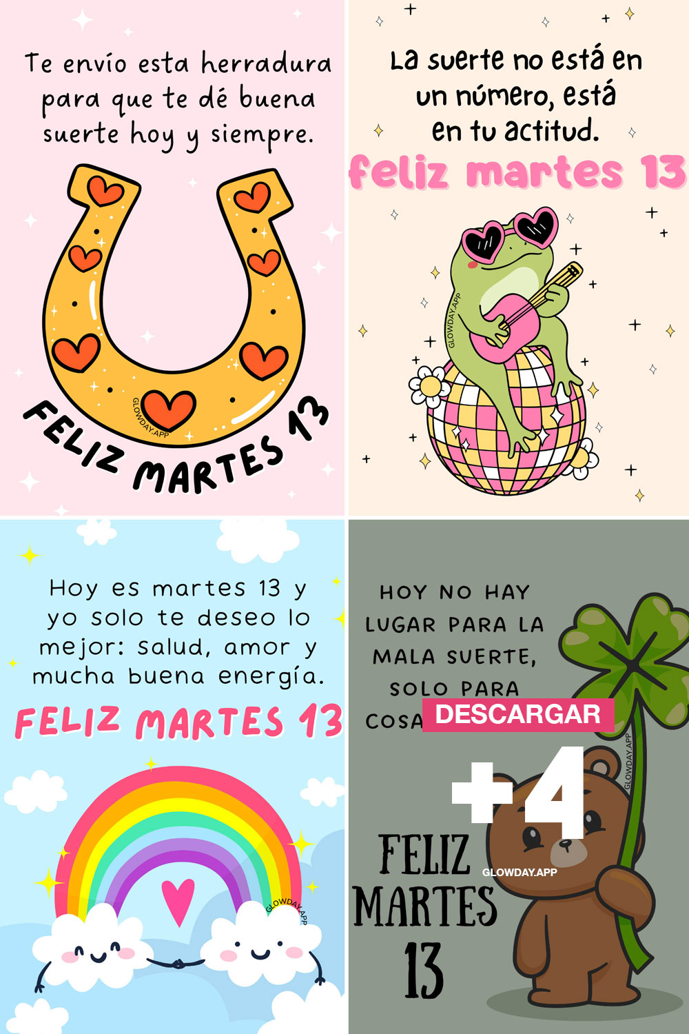Feliz Martes 13: Frases de Buenos Días de Buena Suerte y Alegría