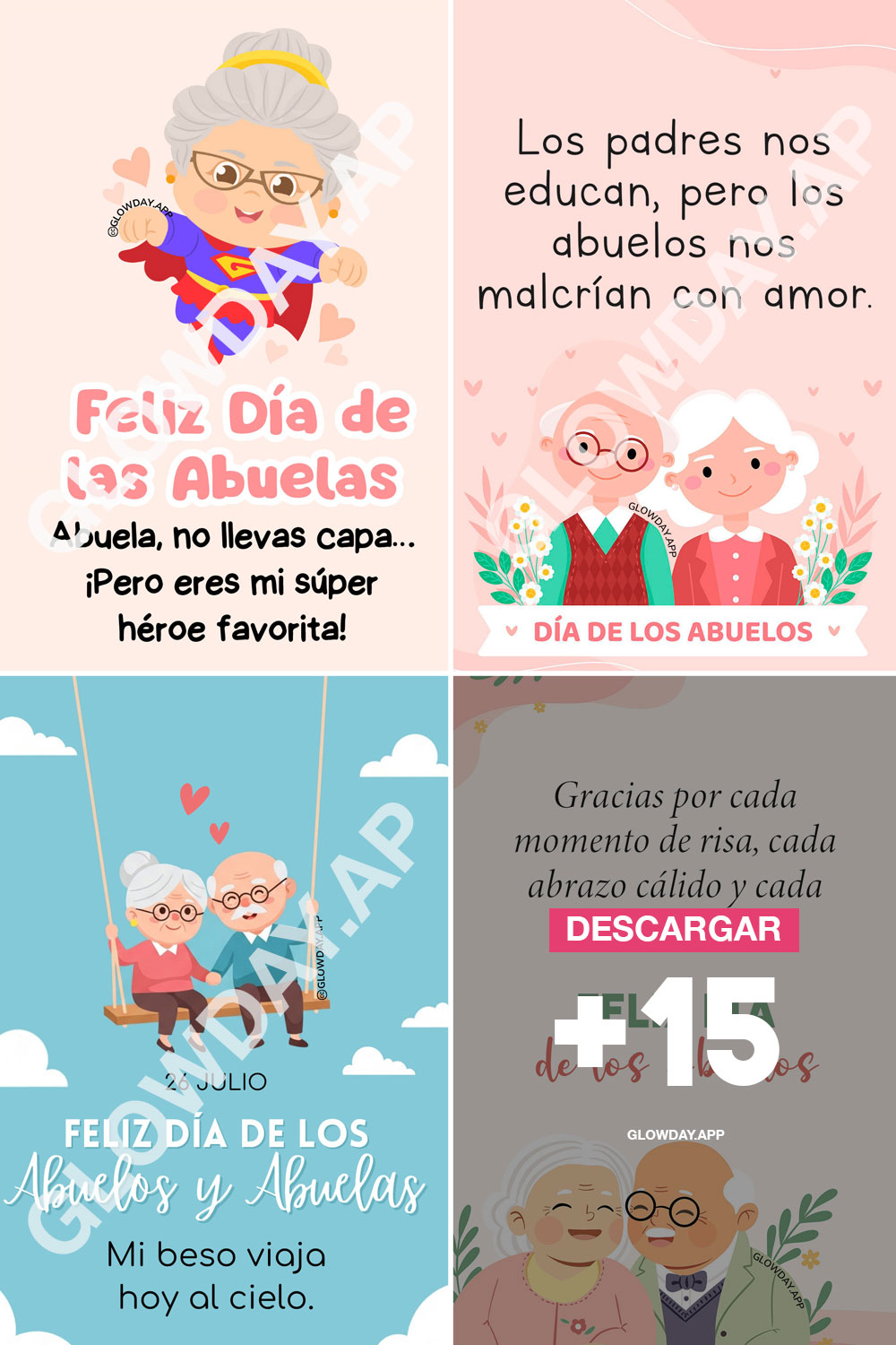 Feliz día de los abuelos y abuelas: Frases, imágenes, felicitaciones