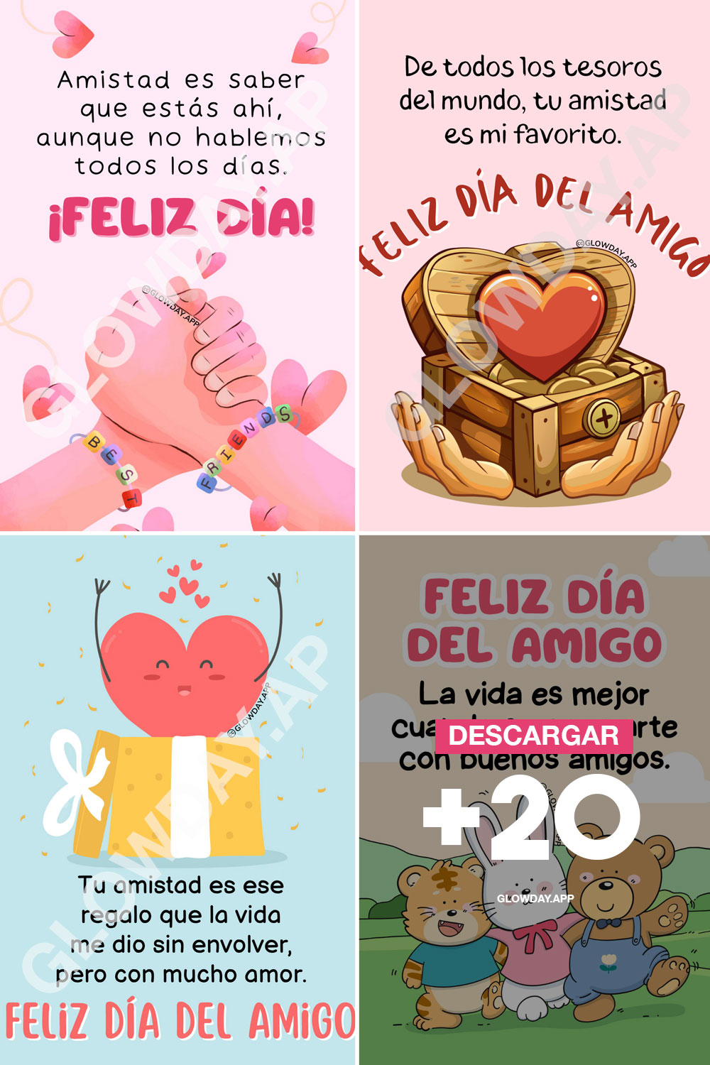 Feliz Día del Amigo o de la Amistad: Imágenes con Frases Bonitas