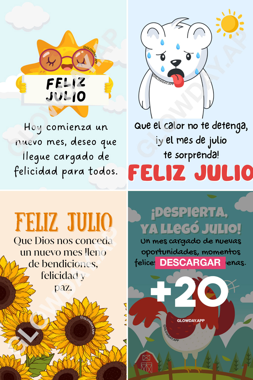 Bienvenido Julio: Frases e Imágenes de Buenos Días y Feliz Mes