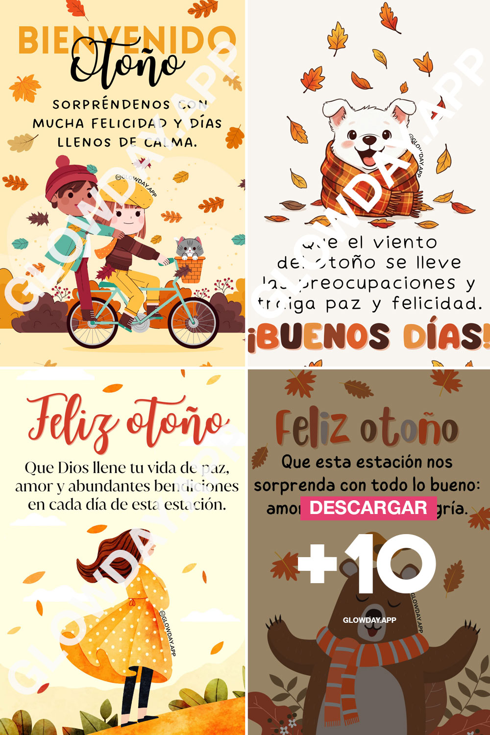 Feliz Otoño 2025: Tarjetas y Frases de Bienvenida y Buenos Dias